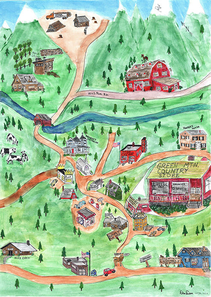 Map of Butler, Vermont – Marie Force Books and Merchandise